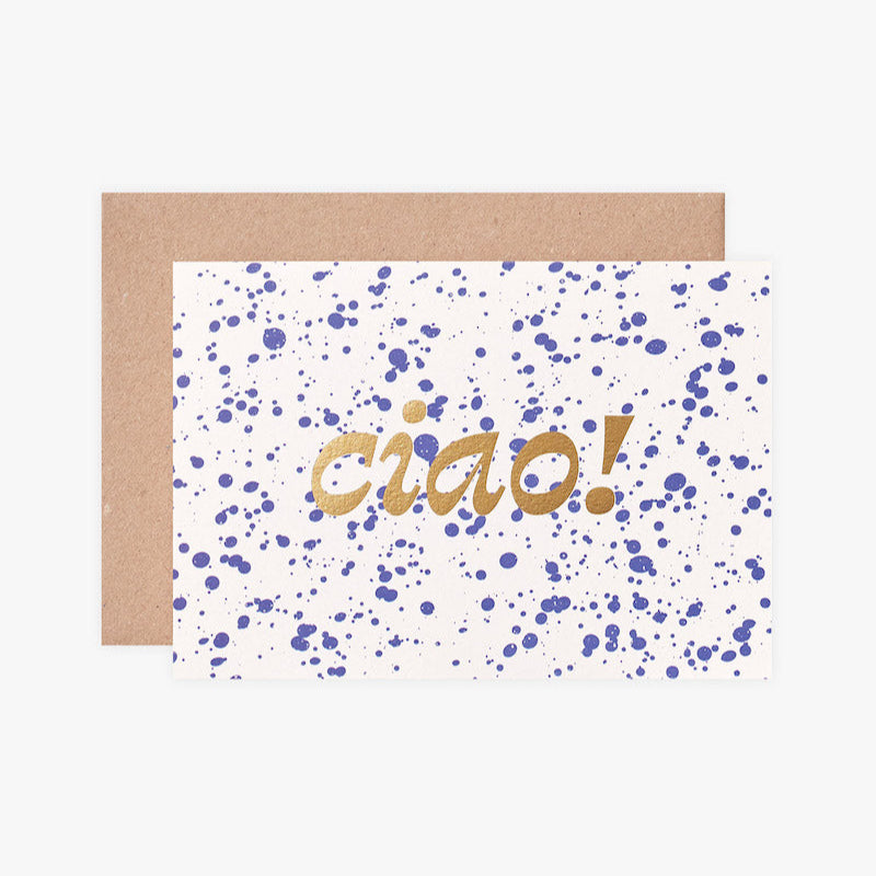 Splatterware Ciao! Card – The Stationer