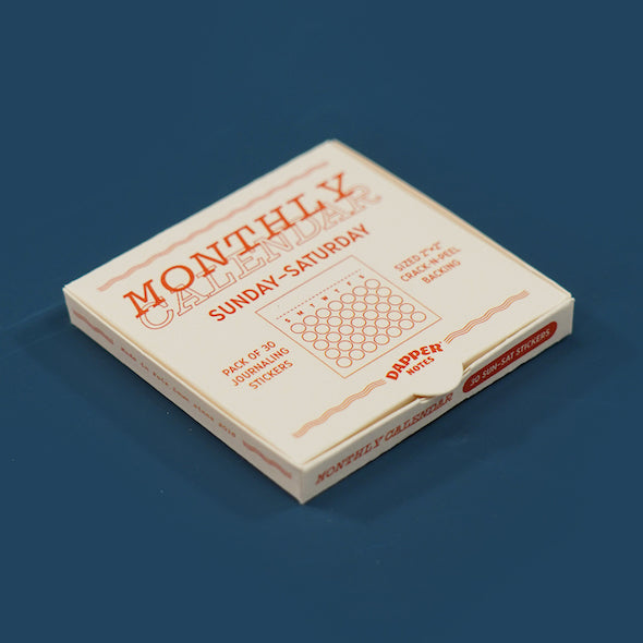 Dapper Notes Monthly Calendar Stickers – The Stationer