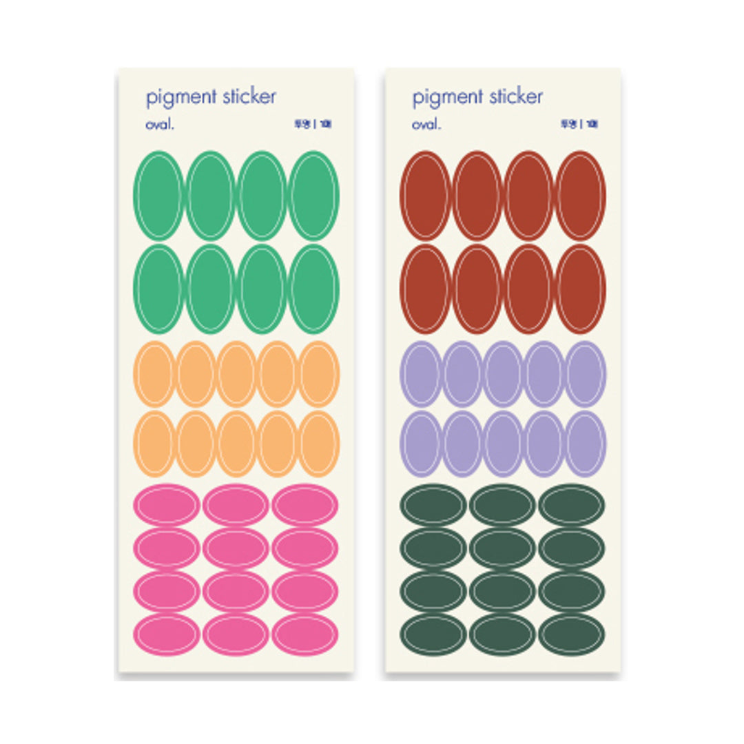 Transparent Sticker Set: Oval – The Stationer