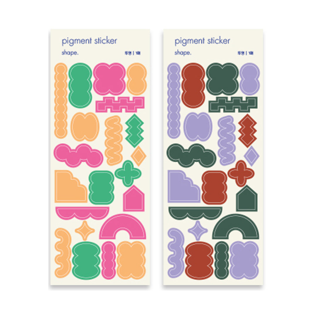 Transparent Sticker Set: Shapes – The Stationer