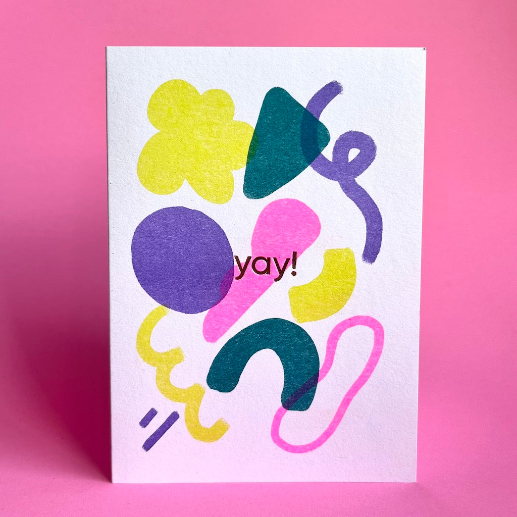 Yay! Card | Shape Sprinkles – The Stationer