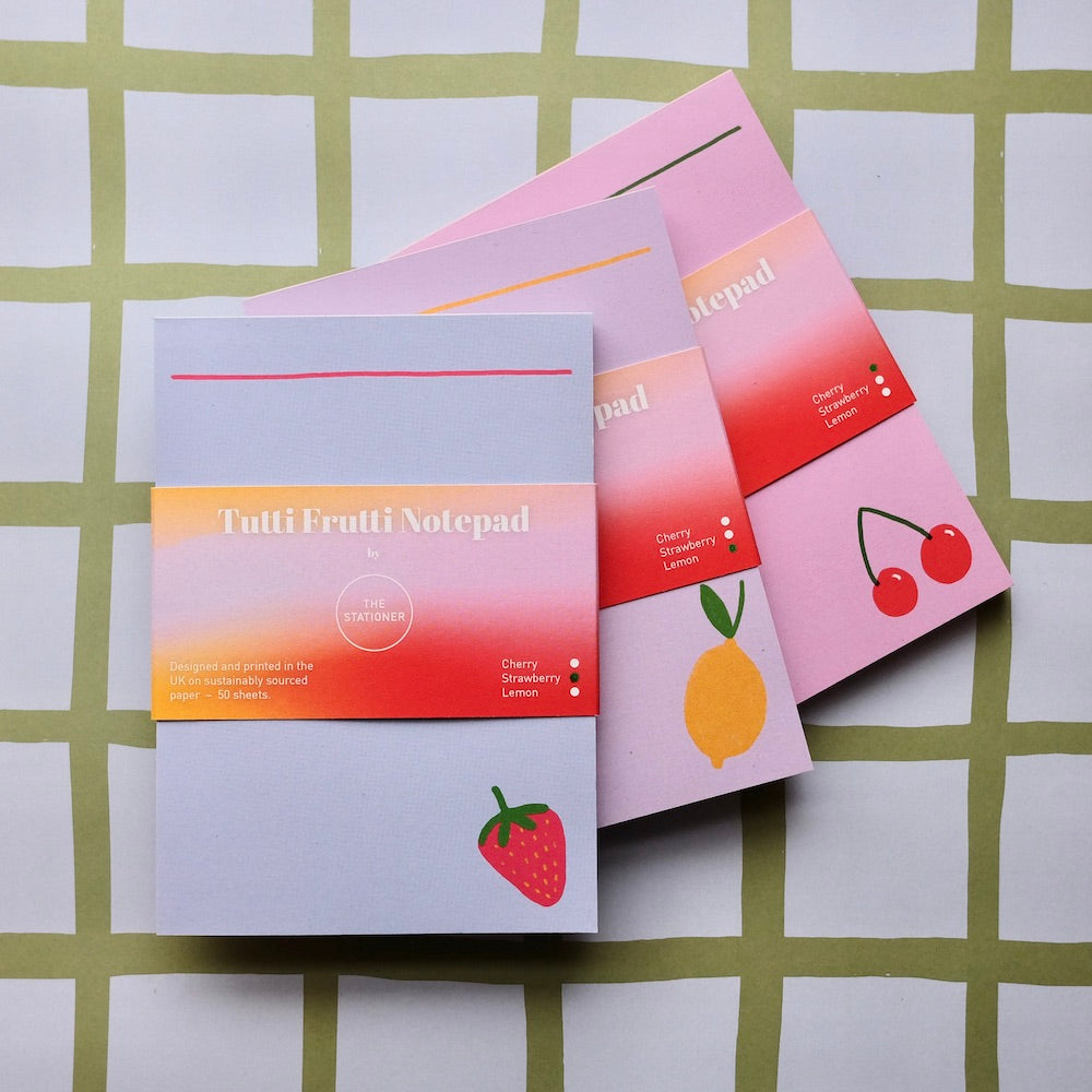 Tutti Frutti A6 Notepads (VARIOUS DESIGNS) – The Stationer