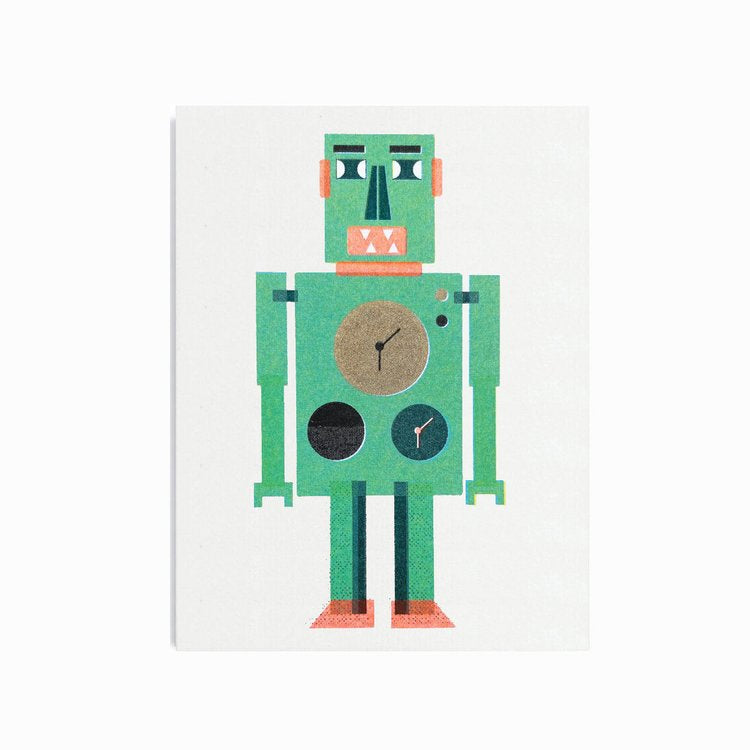 Scout Editions Risograph Robot Mini Card – The Stationer